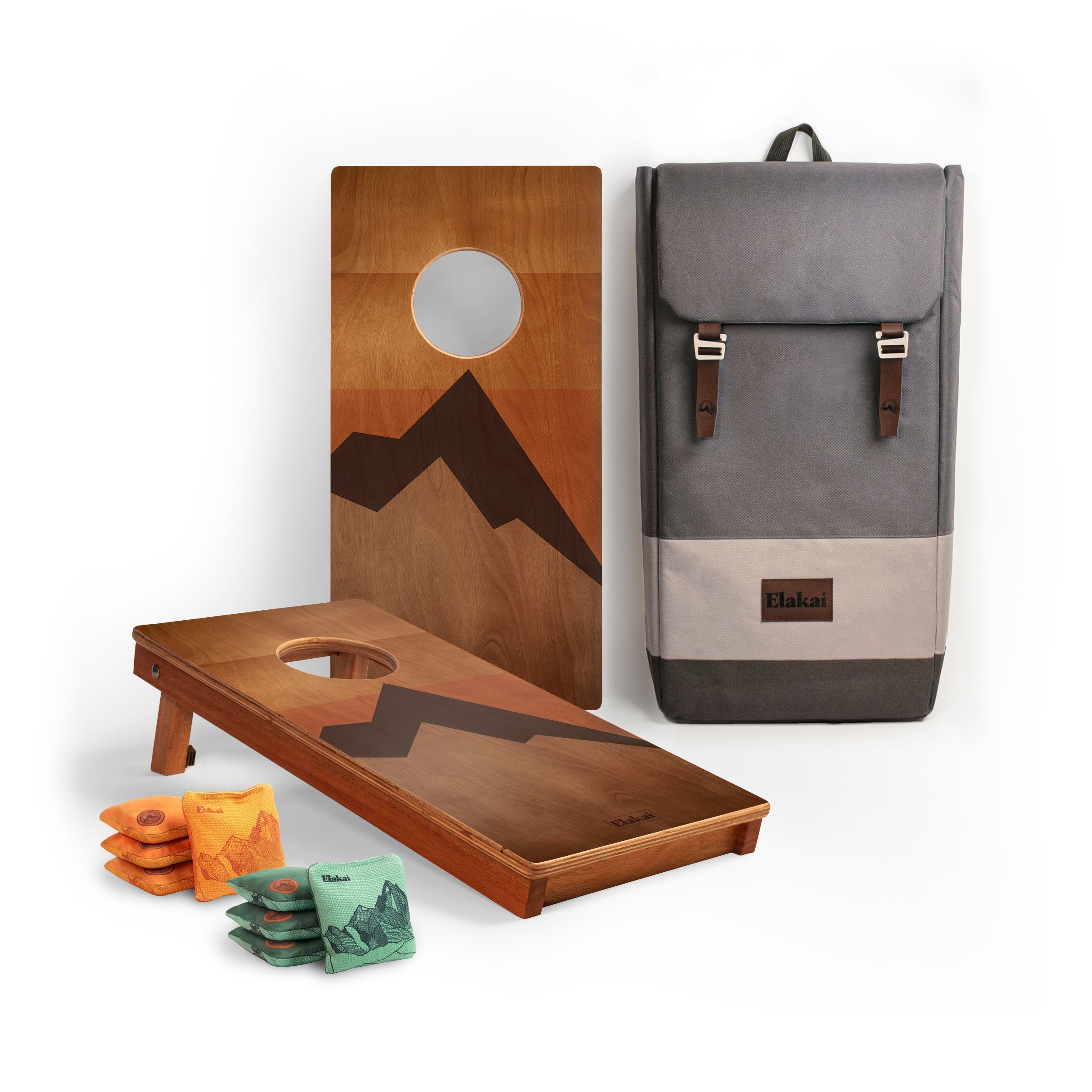 1ft x 2ft Graphic Wood Travel Cornhole Set | Modern Angle Collection ...