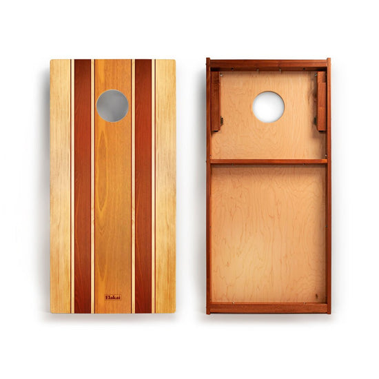 2ft x 4ft Graphic Wood Classic Cornhole Set | Natural Surf Beach Colle ...