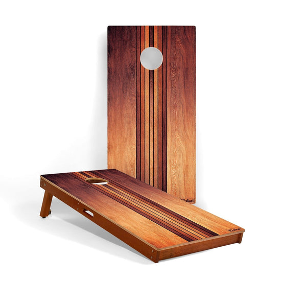 2ft x 4ft Graphic Wood Classic Cornhole Set | Natural Surf Beach Colle ...