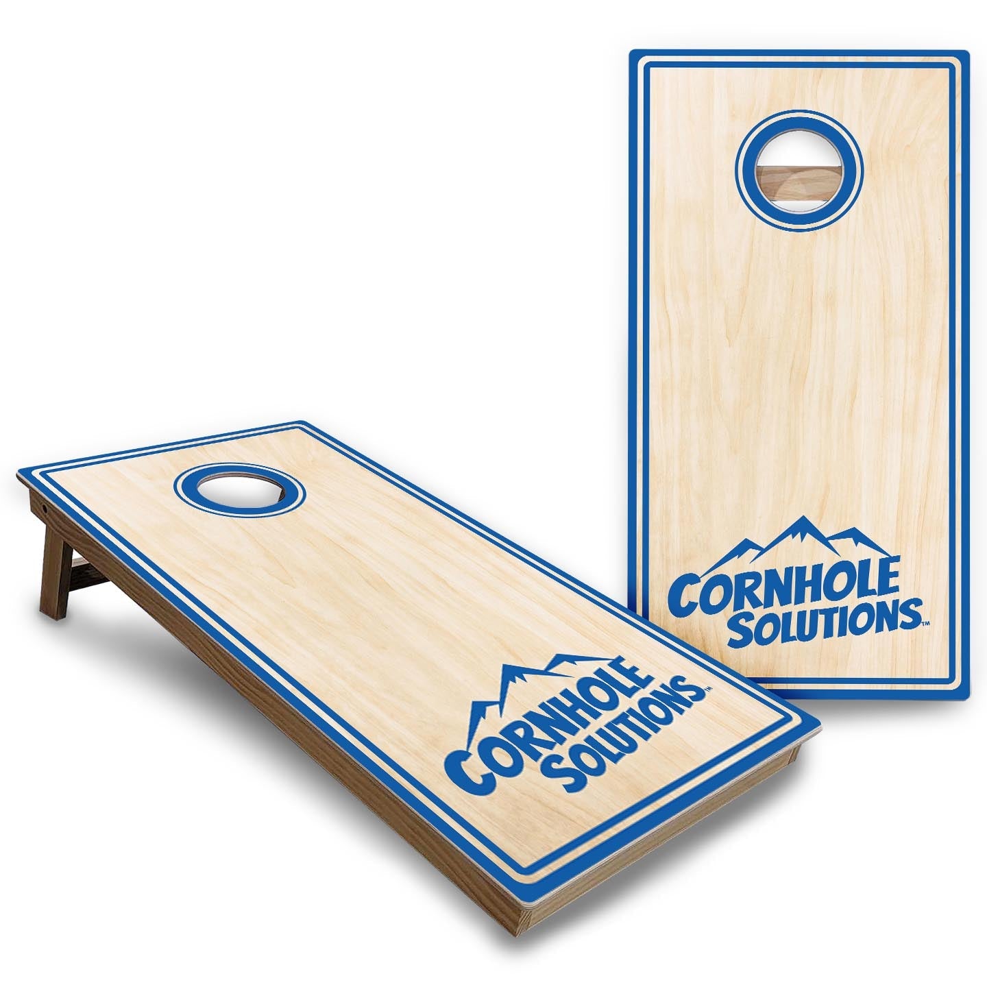 Pinstripe CS Logo Cornhole Boards - Backyard Series – Dirty Bags Cornhole