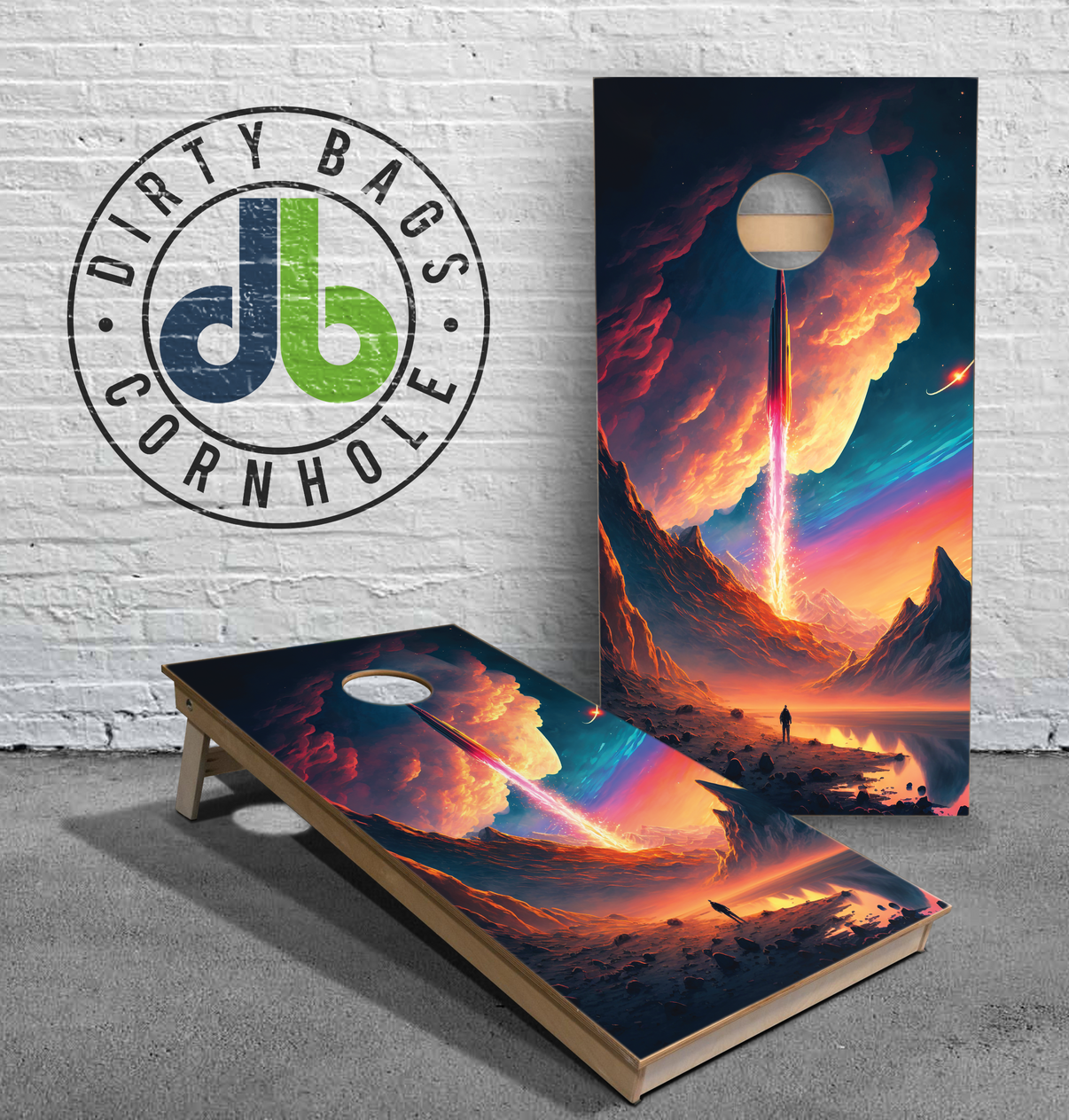 Professional Cornhole Boards - Rocket Launch V1 – Dirty Bags Cornhole