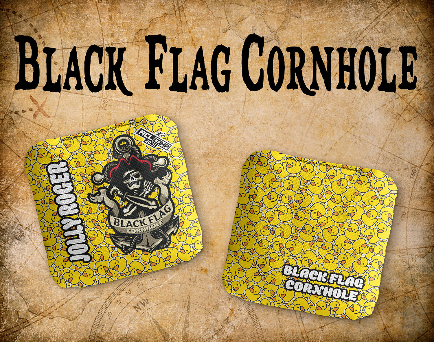 Jolly Roger - Rubber Duck - ACL Comp 2026 – Dirty Bags Cornhole