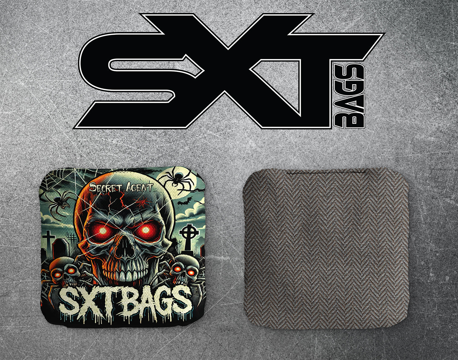 Secret Agent - Spider skulls – Dirty Bags Cornhole